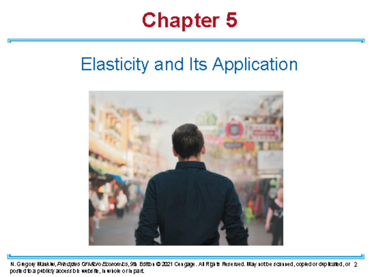 Chapter 05: Elasticity and Its Applications (Microeconomics) - Studocu
