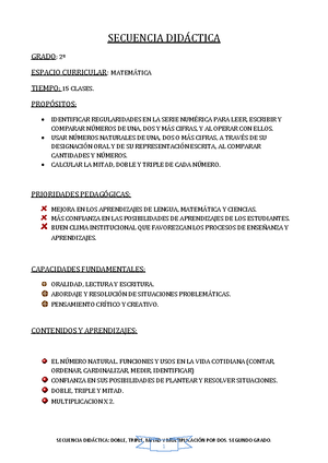 Secuencia Didactica. Familias - SECUENCIA DID¡CTICA FAMILIAS FUNDAMENTACI”N La familia es el ...