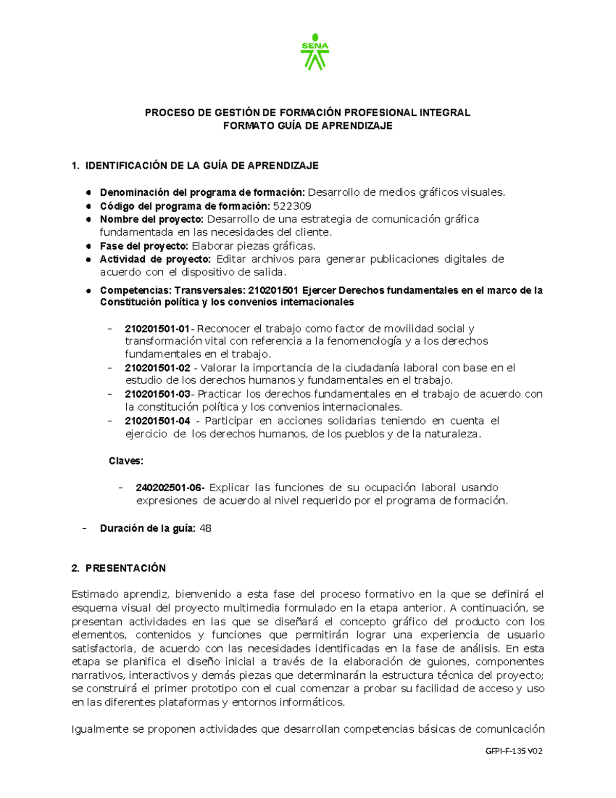 Guía de Aprendizaje GA7-210201501: Derechos Fundamentales en el Trabajo - Studocu