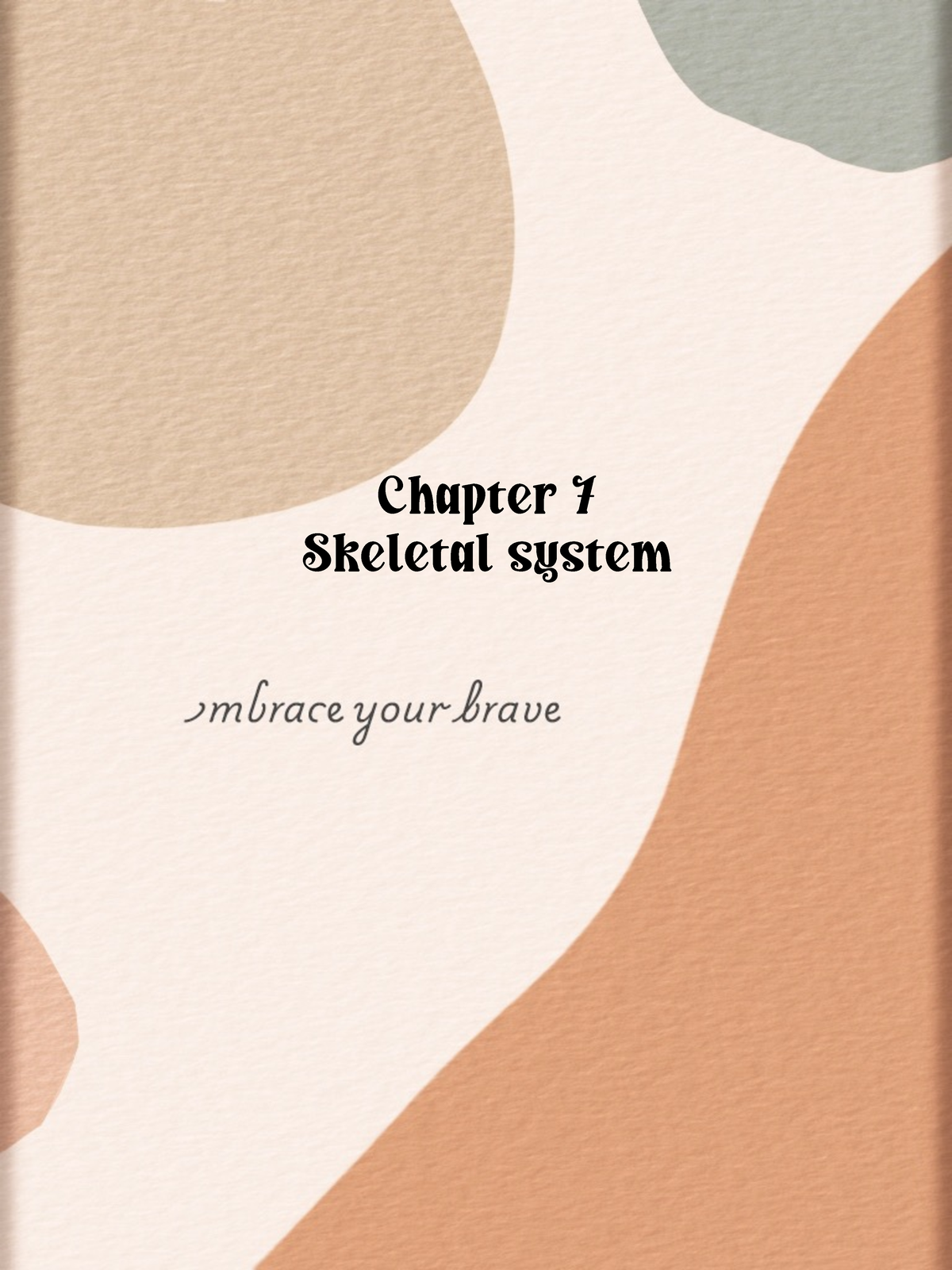 Ch. 7 Skeletal System - Comprehensive Study Notes - Studocu