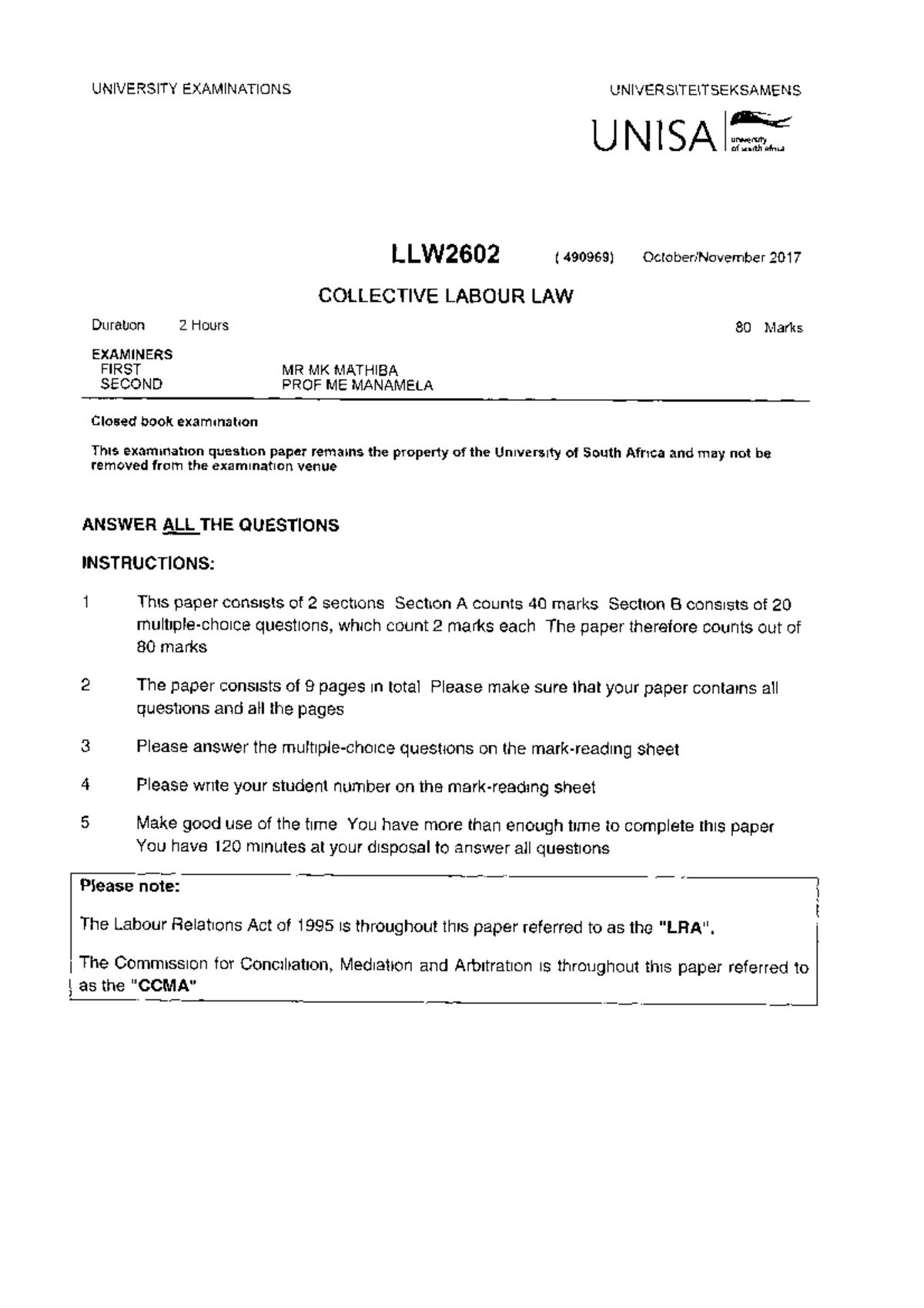 LLW 2062 Study unit 2 - notes - GIMMENOTES.CO Notes Overview Study unit ...