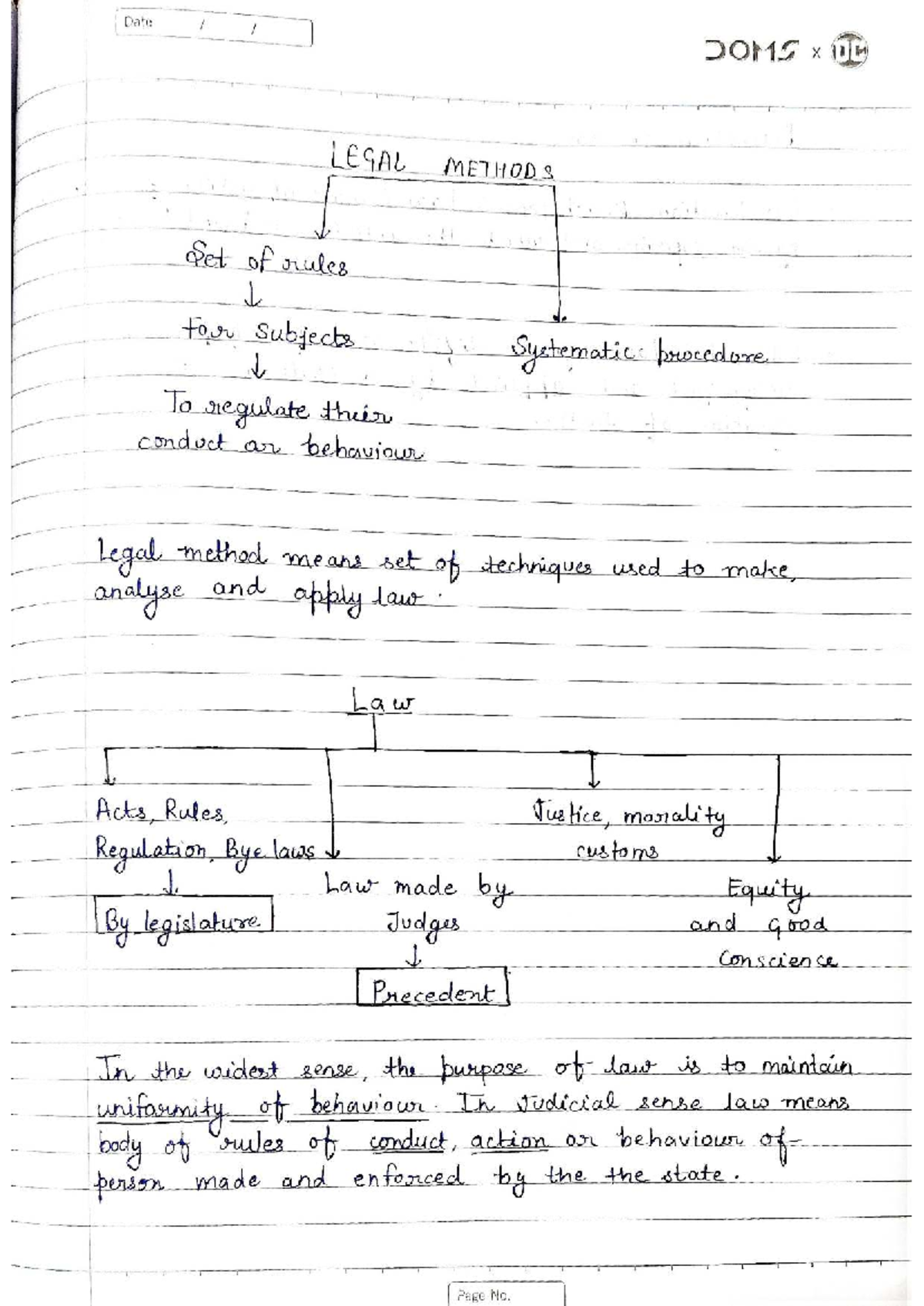 Legal Methods and Theories: A Comprehensive Overview (COME X DC) - Studocu