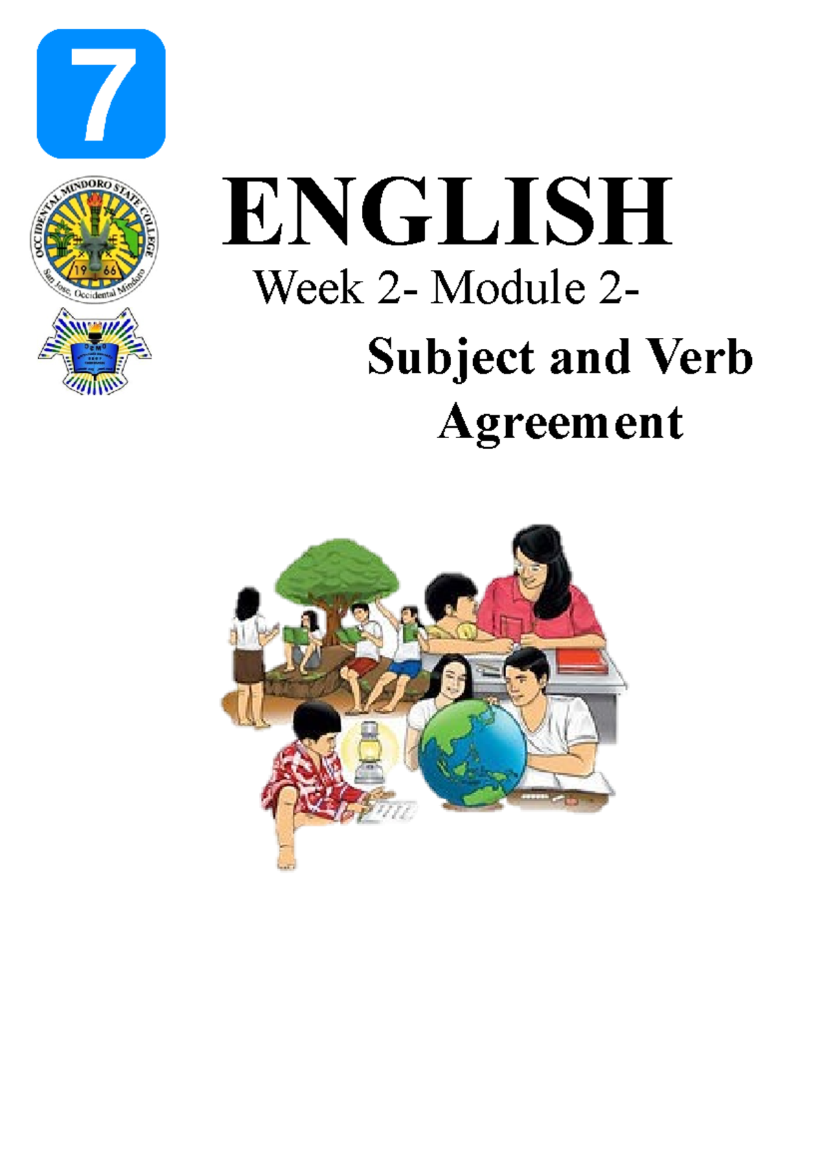 Subject-Verb Agreement: English Grammar Module 2 (Week 2) - Studocu