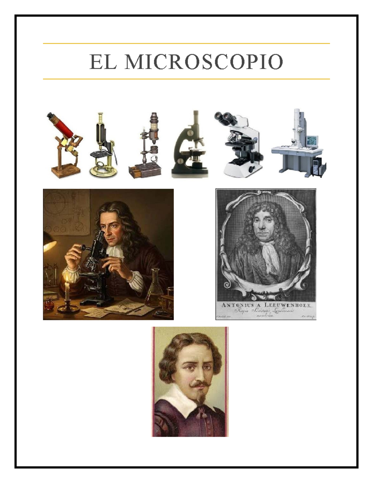 EL MICROSCOPIO: Historia y Evolución en Biología (BIO101) - Studocu