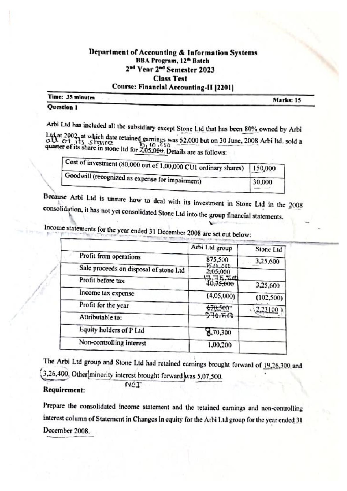 Mid Term Questions for IS Course (51st Batch) - Studocu