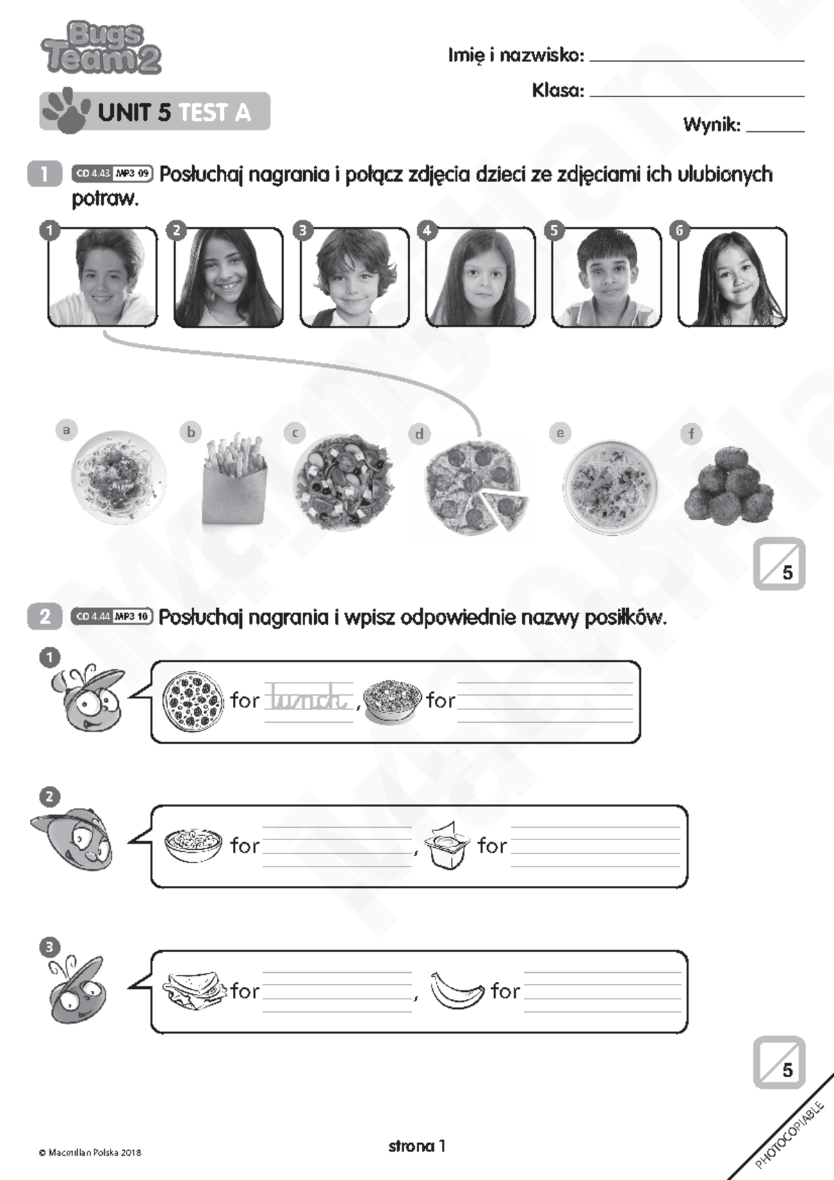 Unit 5 Test A - Bugs Team 2 Assessment by Carol Read & Ana Soberon ...