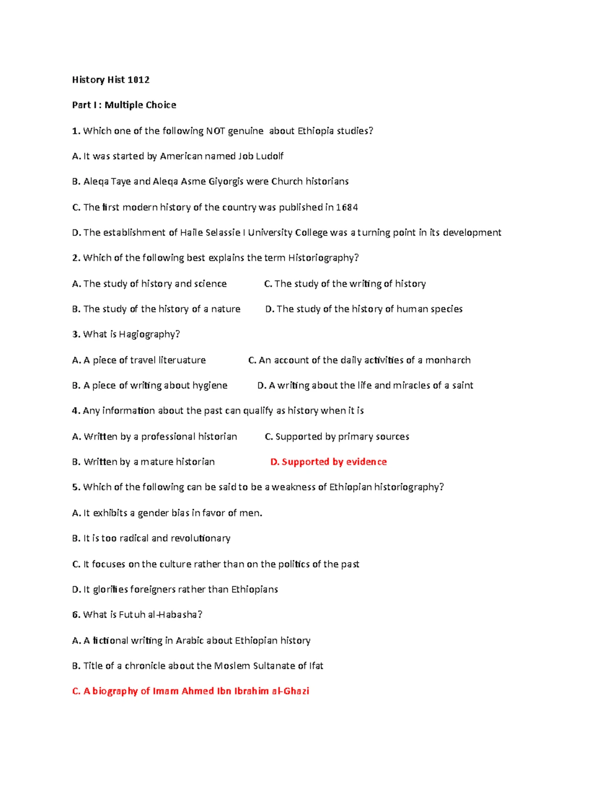 Bahirdar emerging technology mid exam - Information communication ...