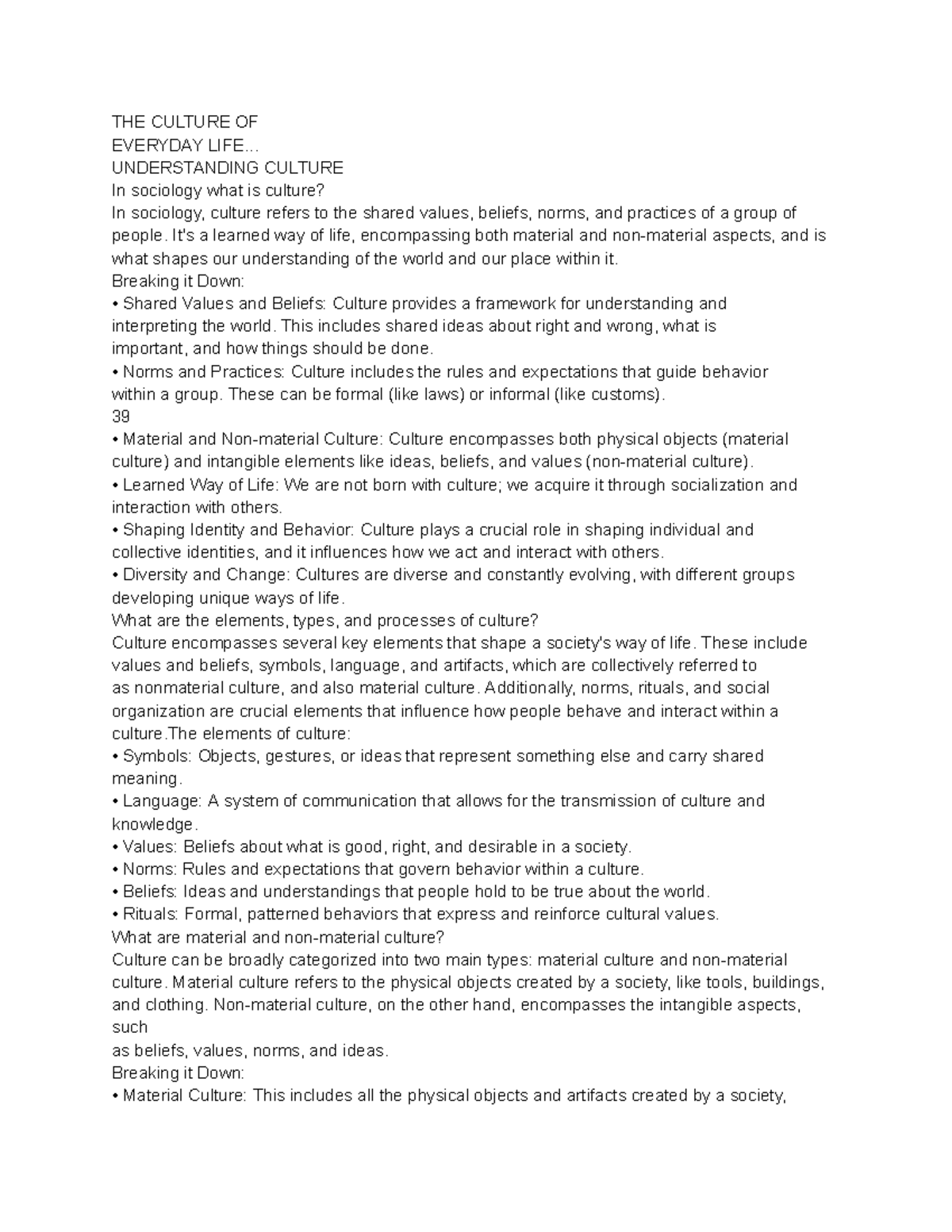 Cultural Relativism and Ethnocentrism: Insights for SOC 101 - Studocu