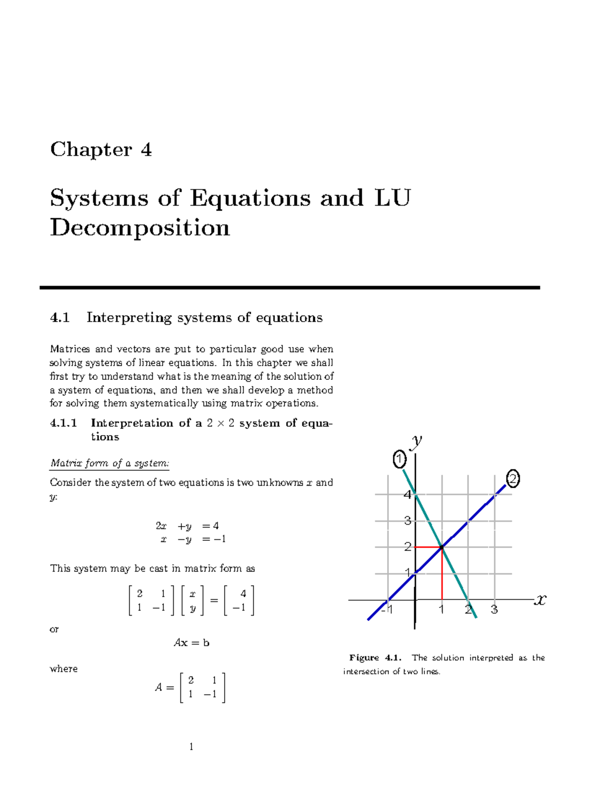Chapter 4: Systems of Equations & LU Decomposition (LA4) - Studocu