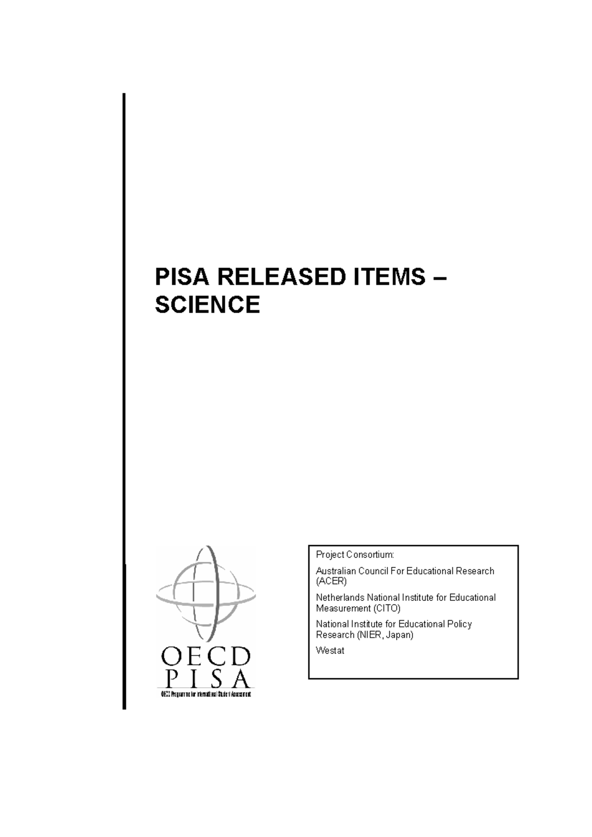 PISA SC 1 - REVIEWER: Understanding Greenhouse Effects and Biodiversity ...