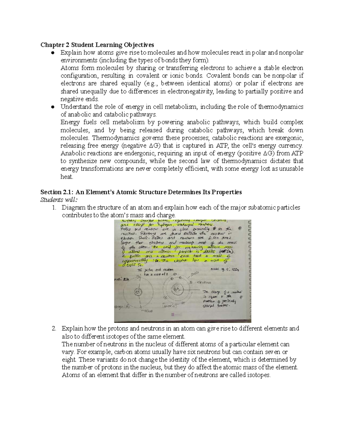 Understanding Chemical Bonds and Properties of Water in BIOL 1307 - Studocu