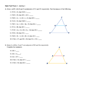 Mathematics 9 module - Mathematics Quarter 1 – Module 1a: Illustrations ...