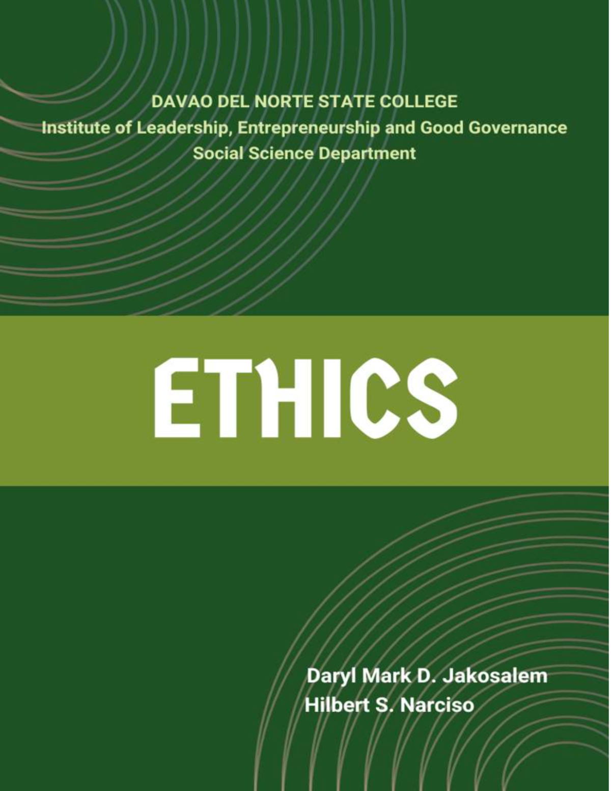 SS121 Ethics Lesson 1: Introduction to Ethical Principles and ...