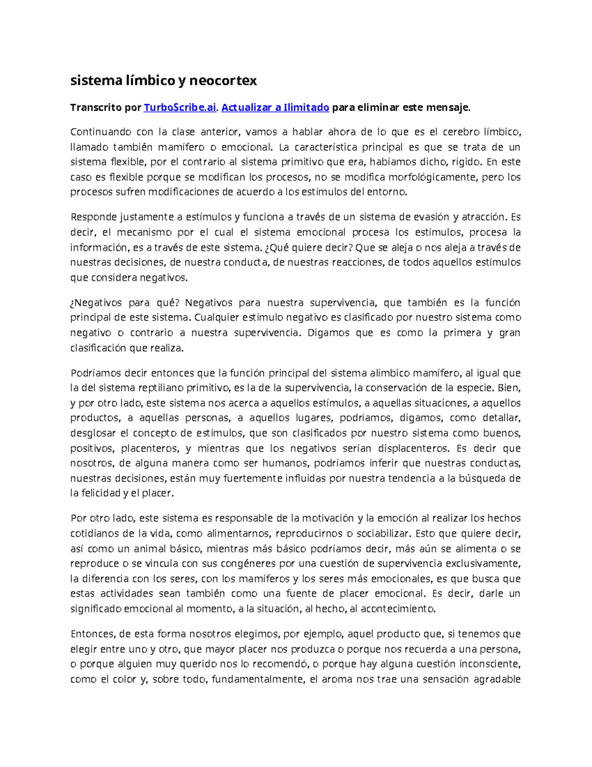 Sistema Límbico y Neocortex: Funciones y Relevancia en Neuromarketing ...