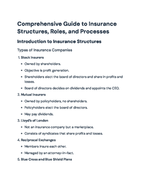 Chapter 20: Overview of Personal Auto Policy (PAP) and Coverage Details ...