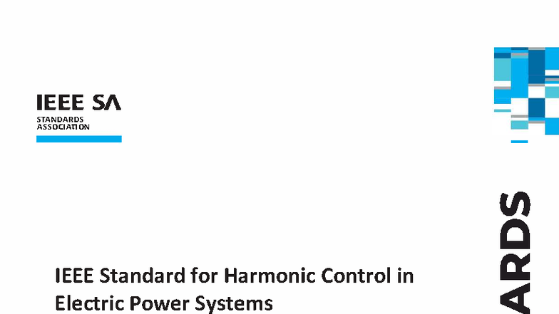 IEEE Std 519-2022: Standard for Harmonic Control in Electric Power ...