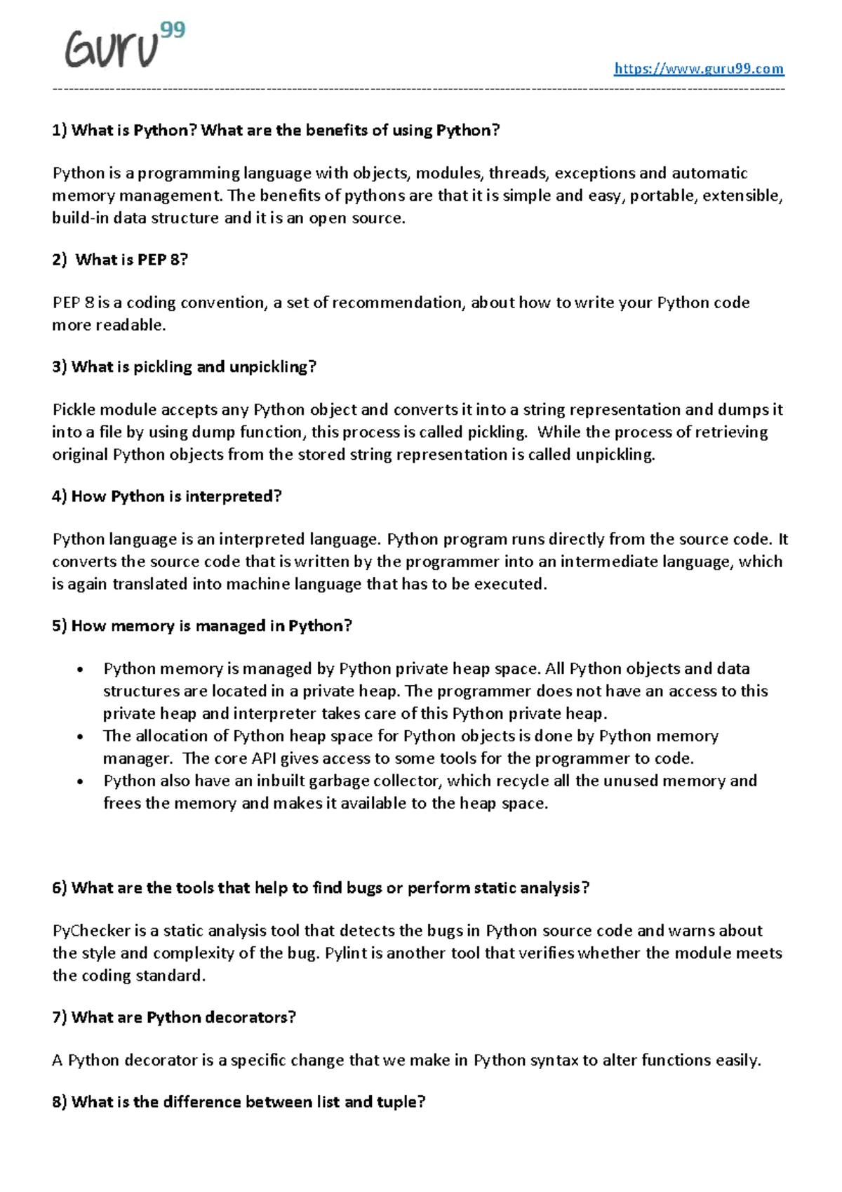 Cognizant GenC Final Exam Cheat Sheet by PrepInsta - Studocu