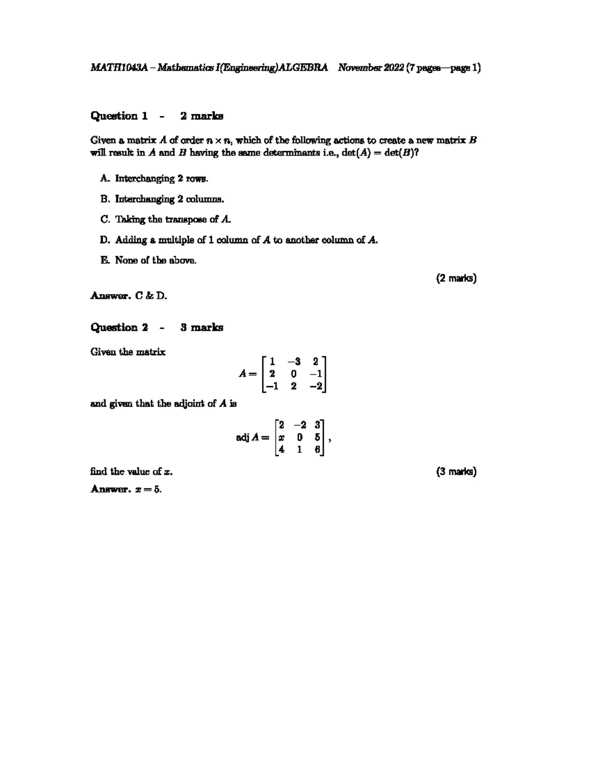 Pauls Online Notes Integrals 6 Integration of trig functions - Paul's ...