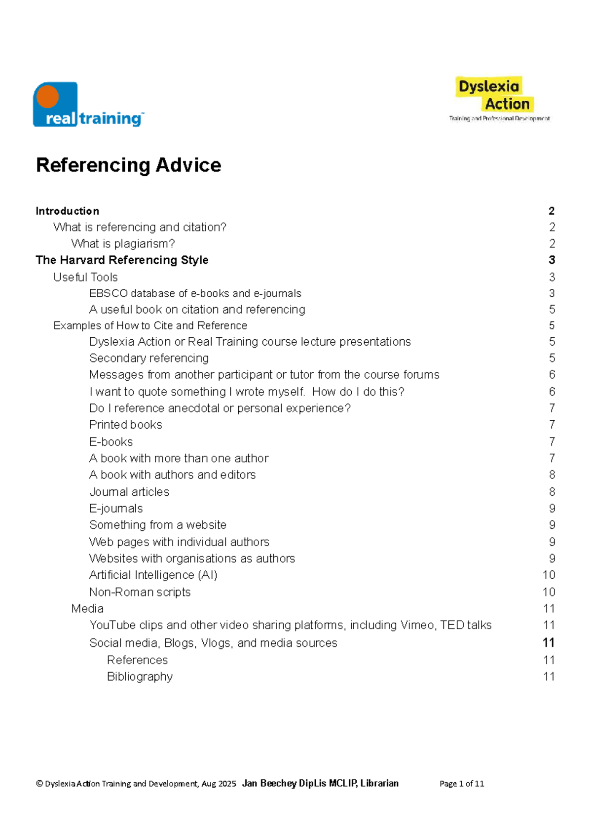 Referencing Advice for Harvard Style 2025-2026: A Comprehensive Guide ...