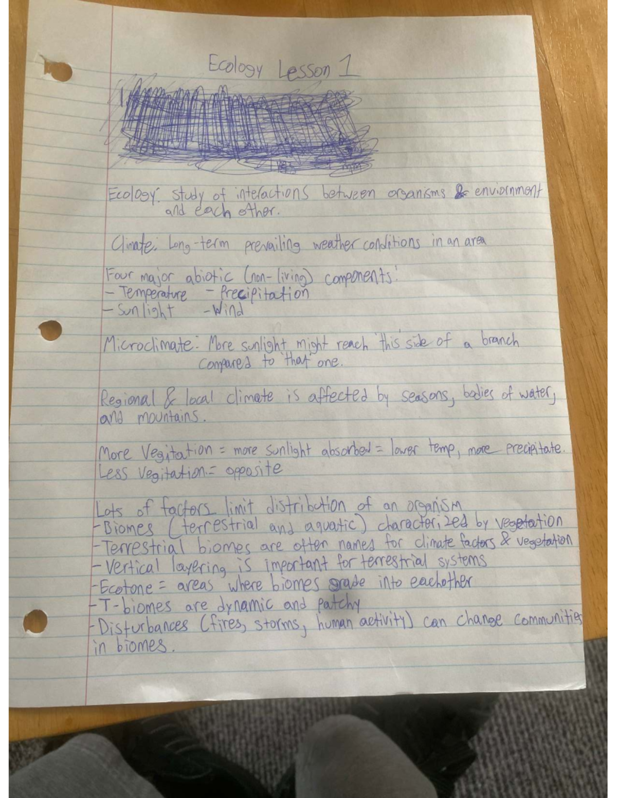 Ecology Lesson 1: Interactions & Abiotic Factors in Ecosystems - Studocu