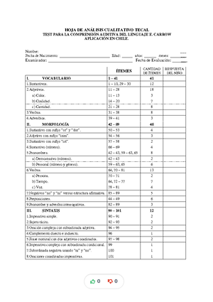 Hoja de respuesta STSG - Hoja de registro Test formal - Firma y Timbre ...