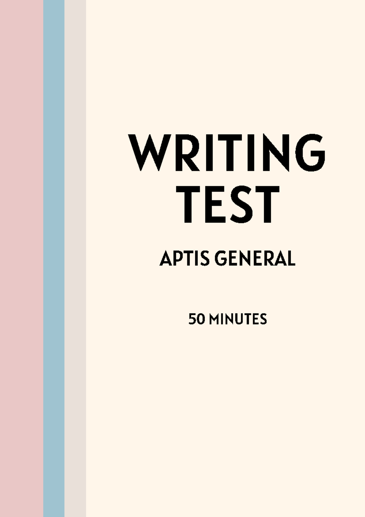 LUYỆN ĐỀ APTIS GENERAL: FOOD CLUB WRITING TEST - Studocu