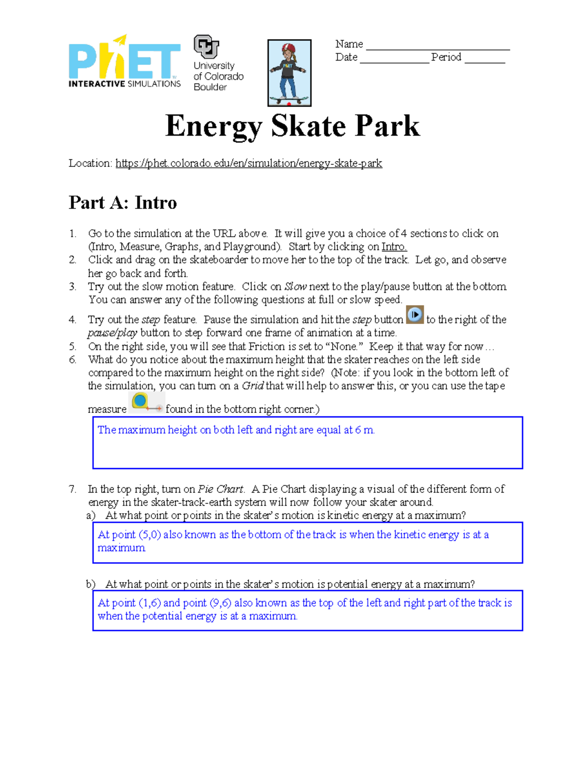 Energy Skate Park Simulation Guide - 2021 B-D - Studocu