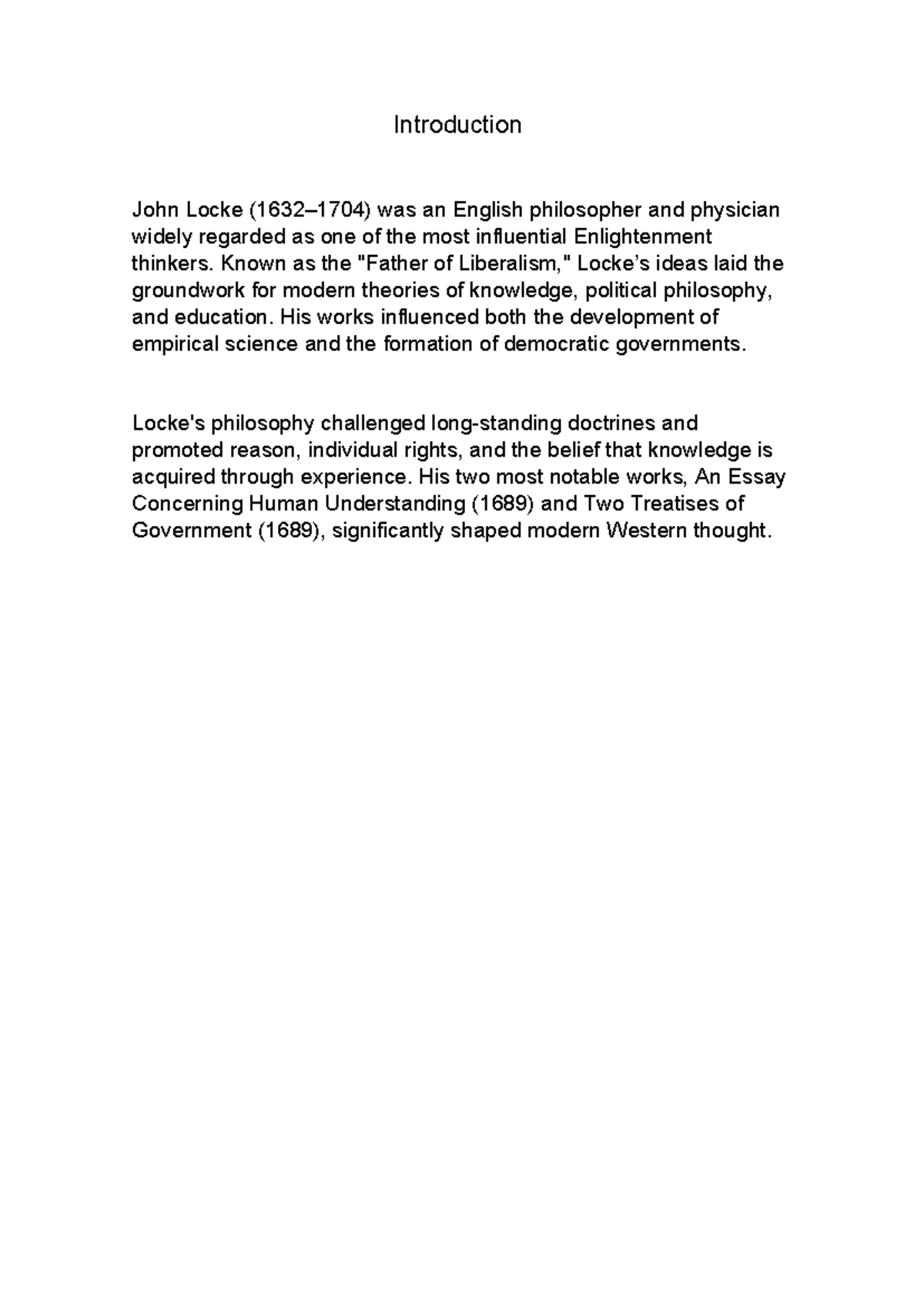 John Locke: Enlightenment Thinker and His Impact on Modern Philosophy ...