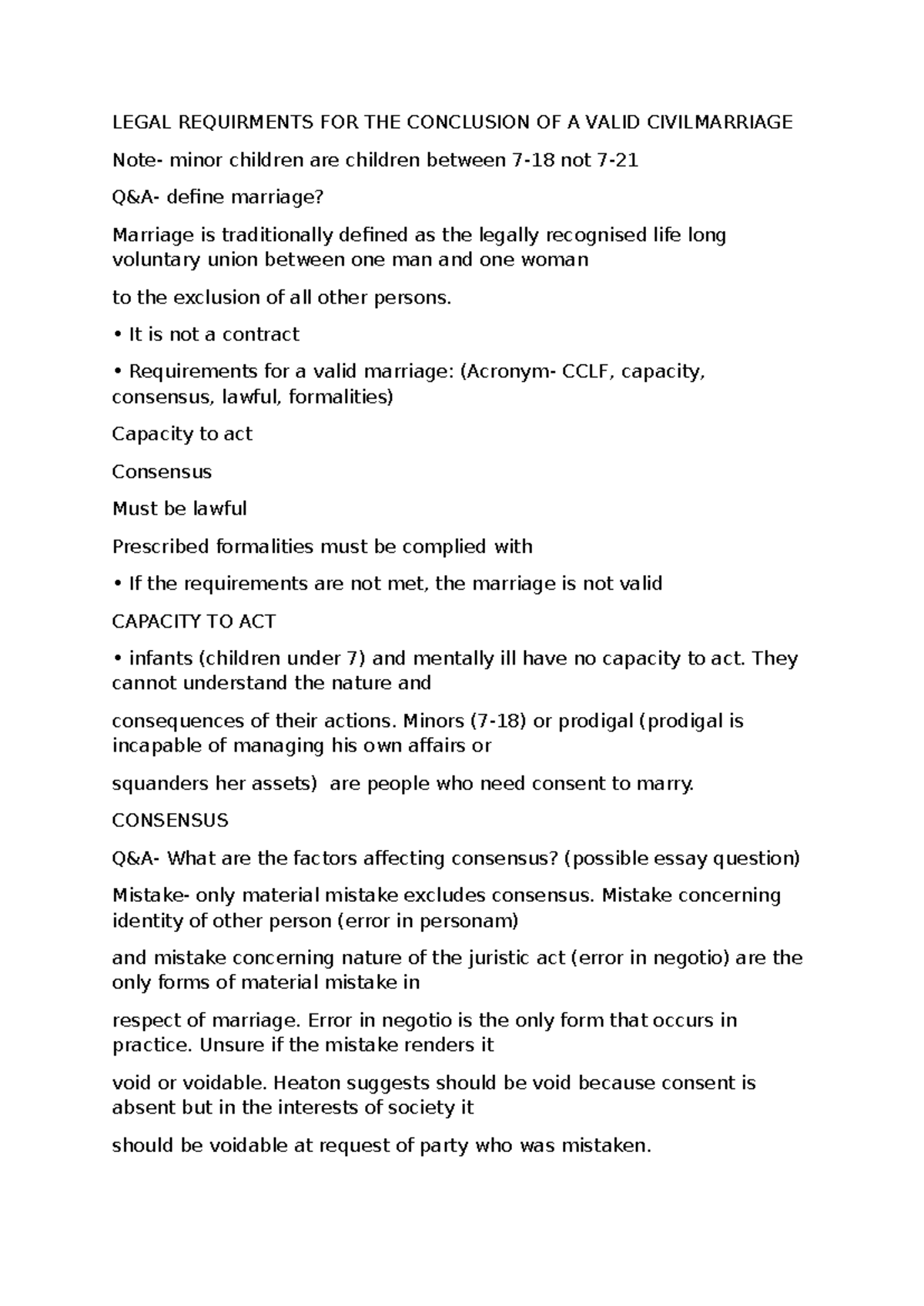 Legal Requirements for Valid Civil Marriage: Minors and Consent Issues ...