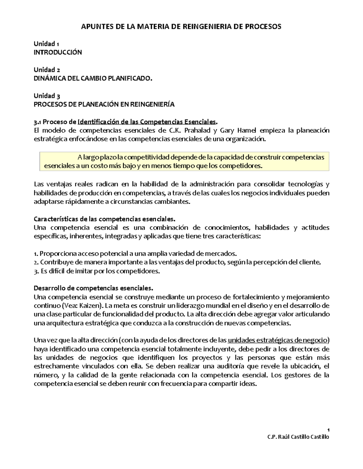 Unidad TRES.- Apuntes de la Materia de Reingenieria - 1 Unidad 1 ...