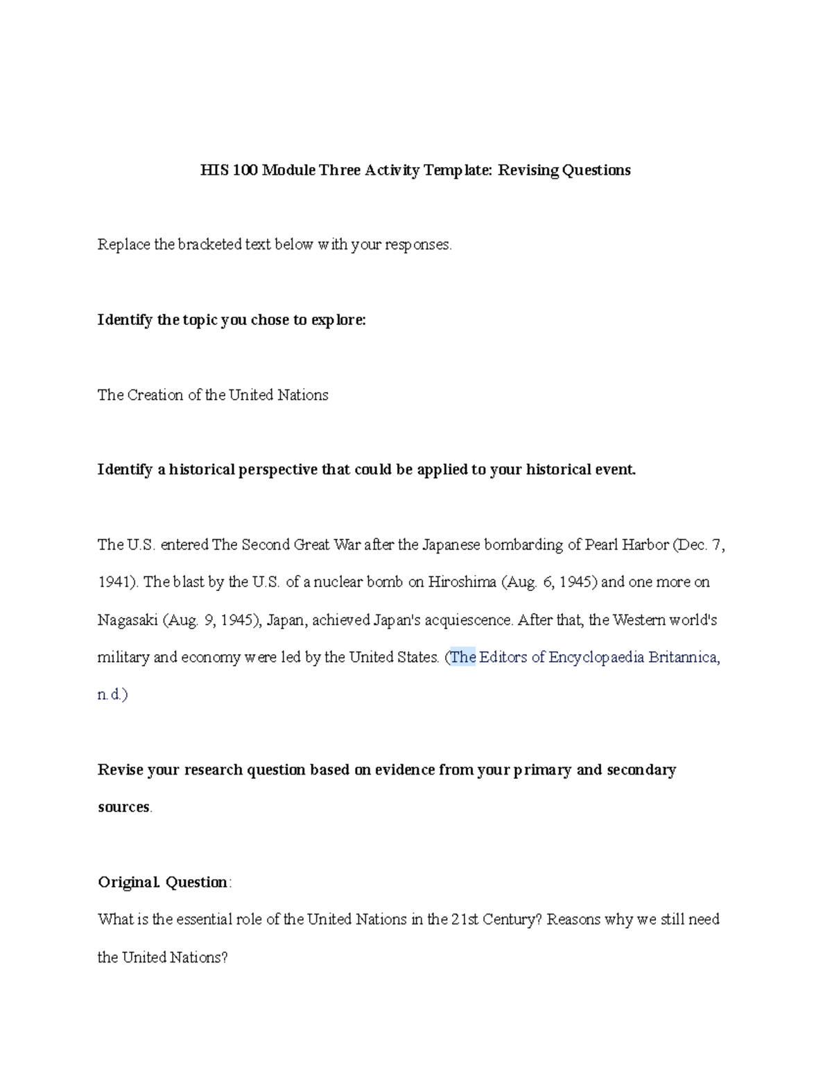 History 3-2 09-17 copy copy Final copy - HIS 100 Module Three Activity ...