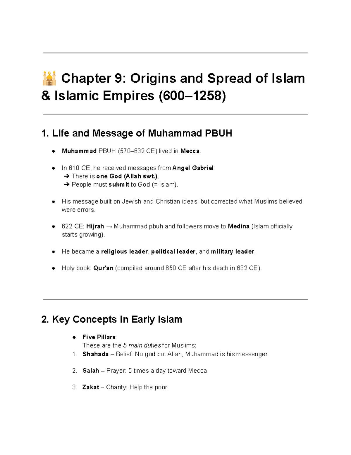 HIS205: Themes of Islam, Empires & Trade Networks Explored - Studocu