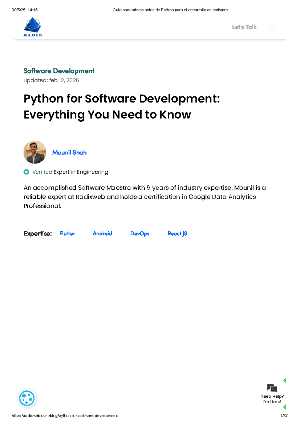 Guía para Principiantes de Python en Desarrollo de Software (14:16 ...