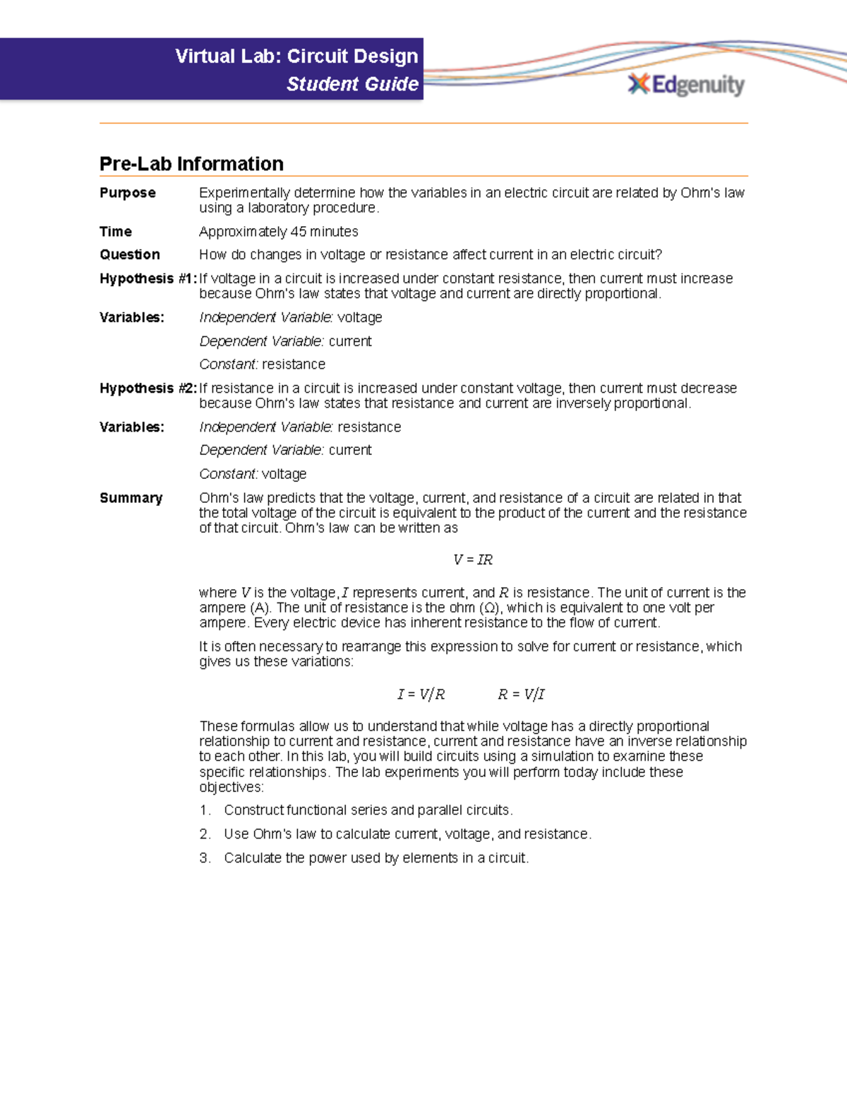 Physics 2 Lab Report: Exploring Circuit Design & Ohm's Law - Studocu