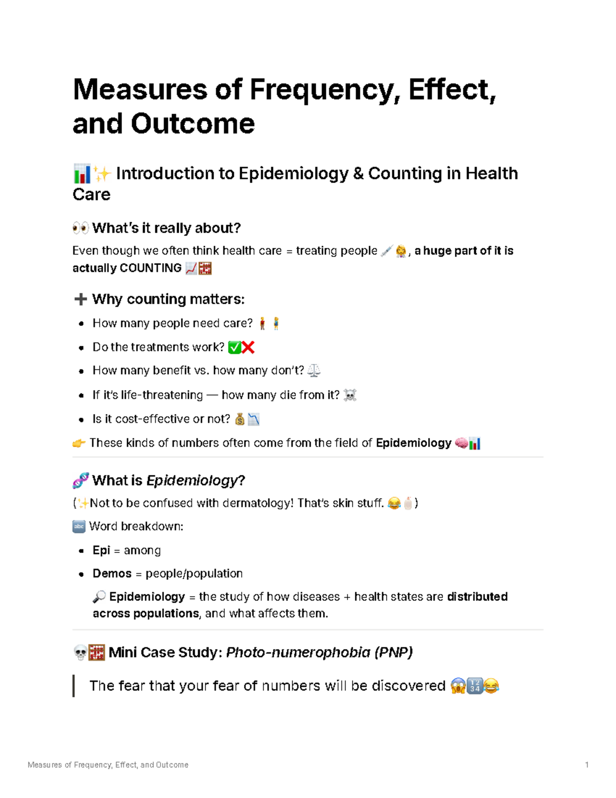 Chapter 10 - Measures of Frequency, Effect, and Outcome in Epidemiology ...