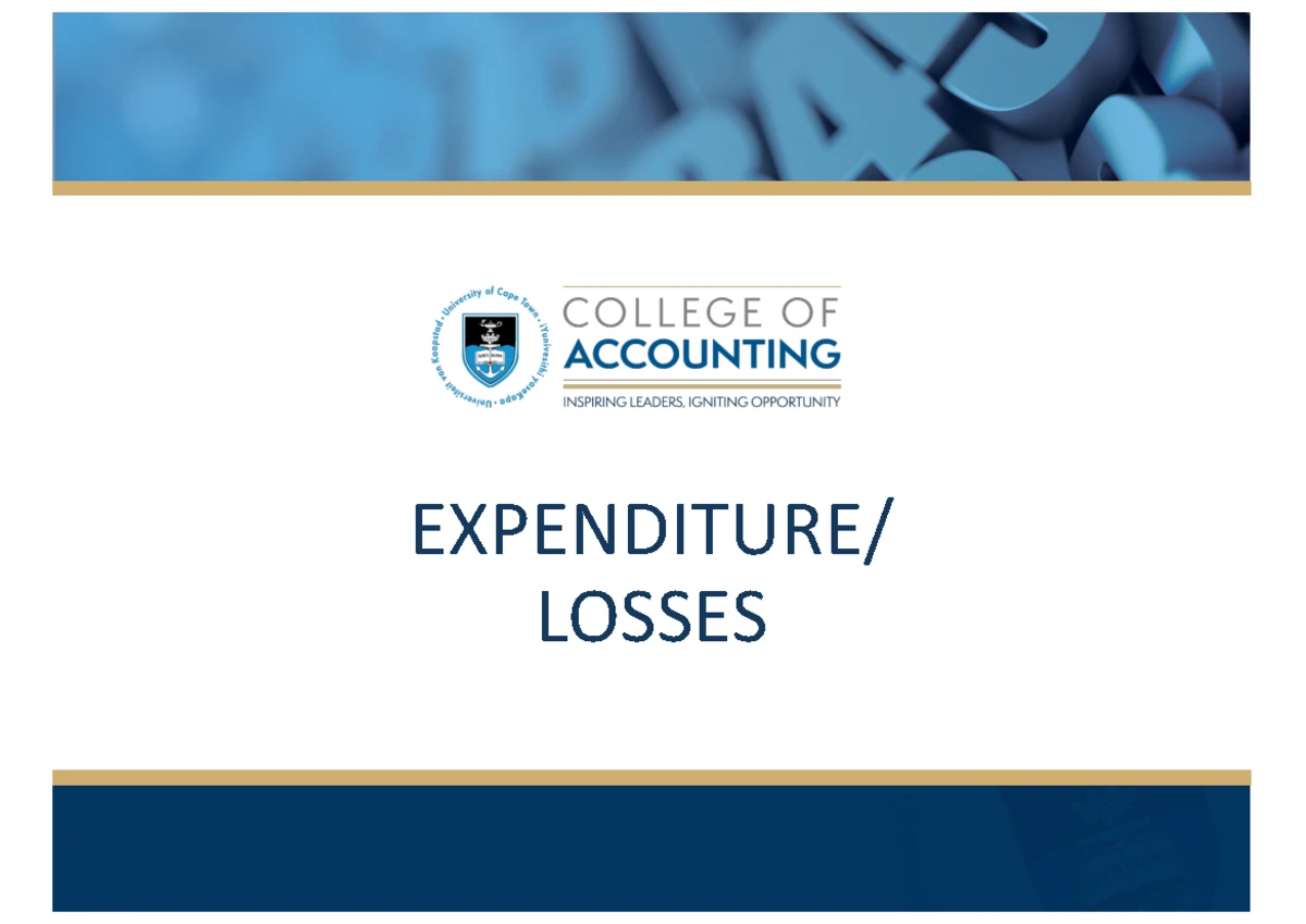 Prohibited Deductions - SECTION 23 – PROHIBITED DEDUCTIONS INTRODUCTION ...