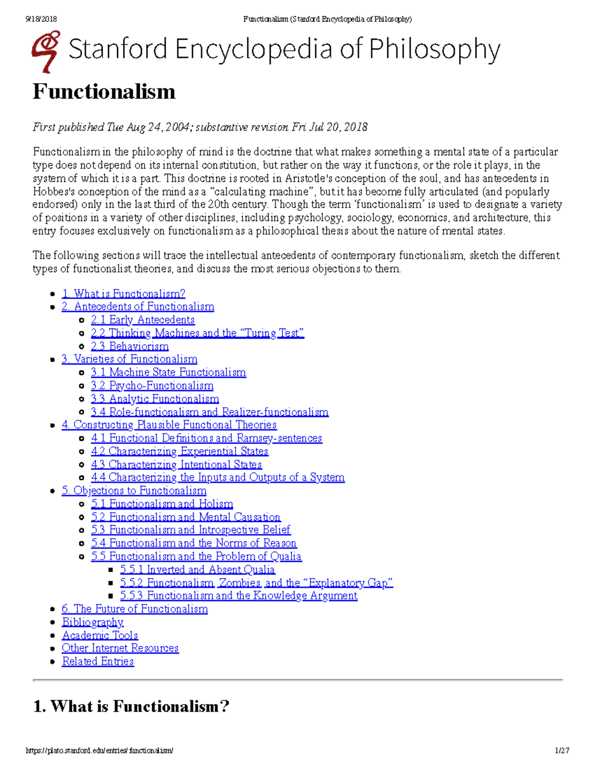 Functionalism in Philosophy: Analyzing Mental States and Experiences ...
