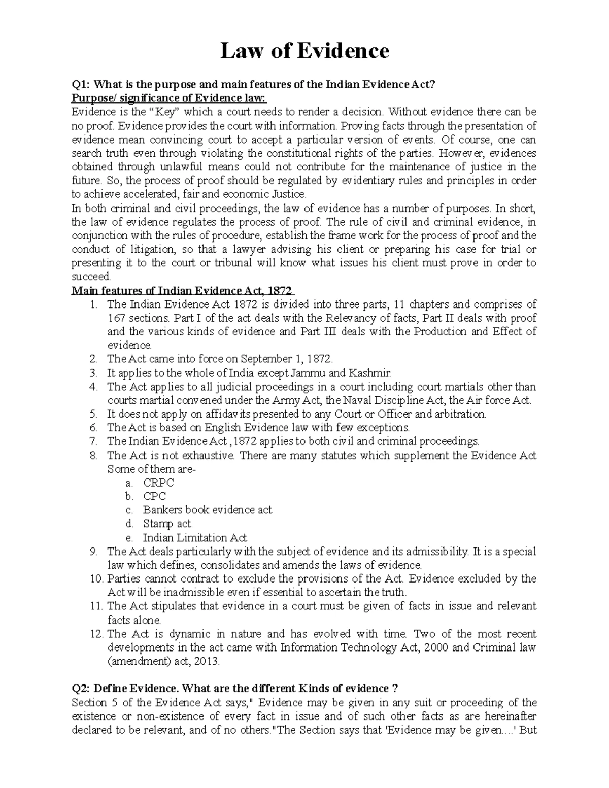 What is A, B, and C Summary Report in Criminal Law - Case Study Notes ...