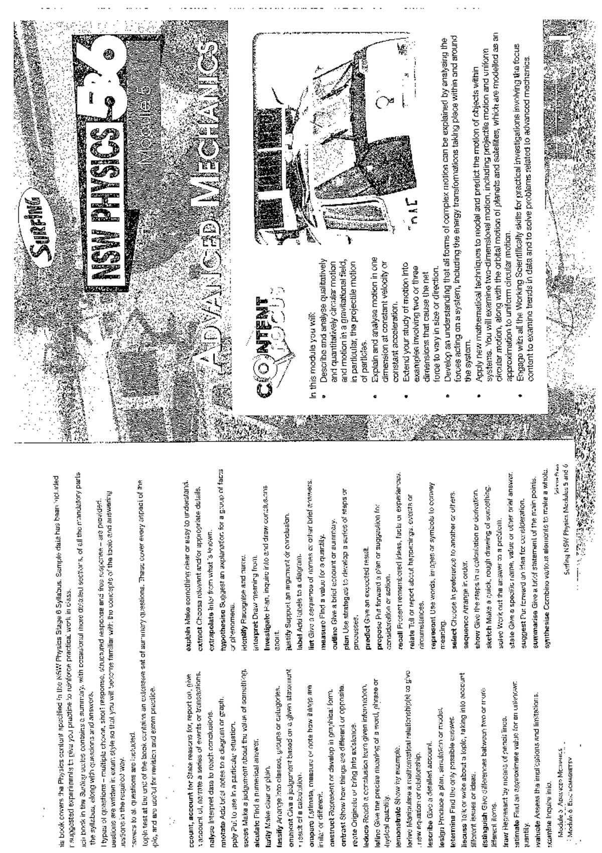 Surfing NSW Physics Module 5: Advanced Mechanics Concepts and Analysis ...