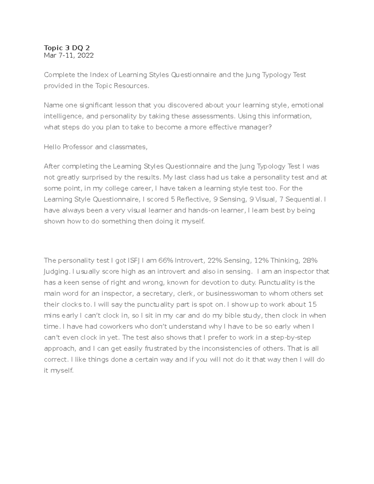 MGT-420 Midterm Exam Comprehensive Study Guide for Topics 1-4 - Studocu