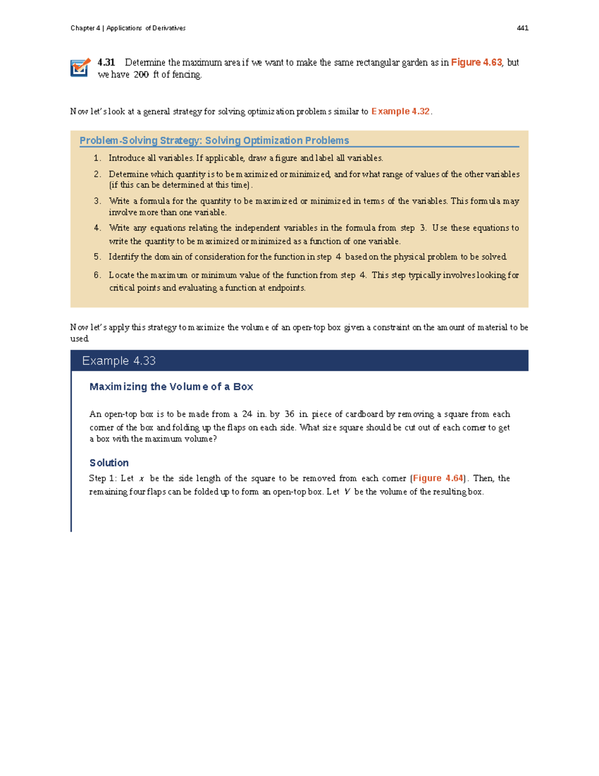 Chapter 4: Applications of Derivatives - Optimization Strategies in ...
