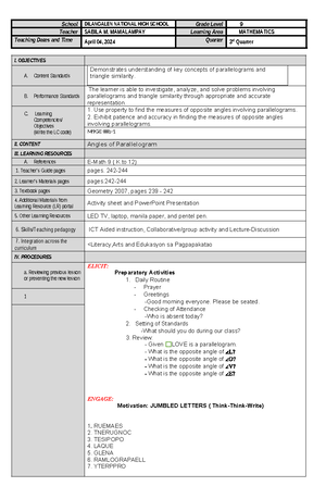 MATATAG DLL WEEK 3 EPP ICT G4: Word Processing Skills and Standards ...