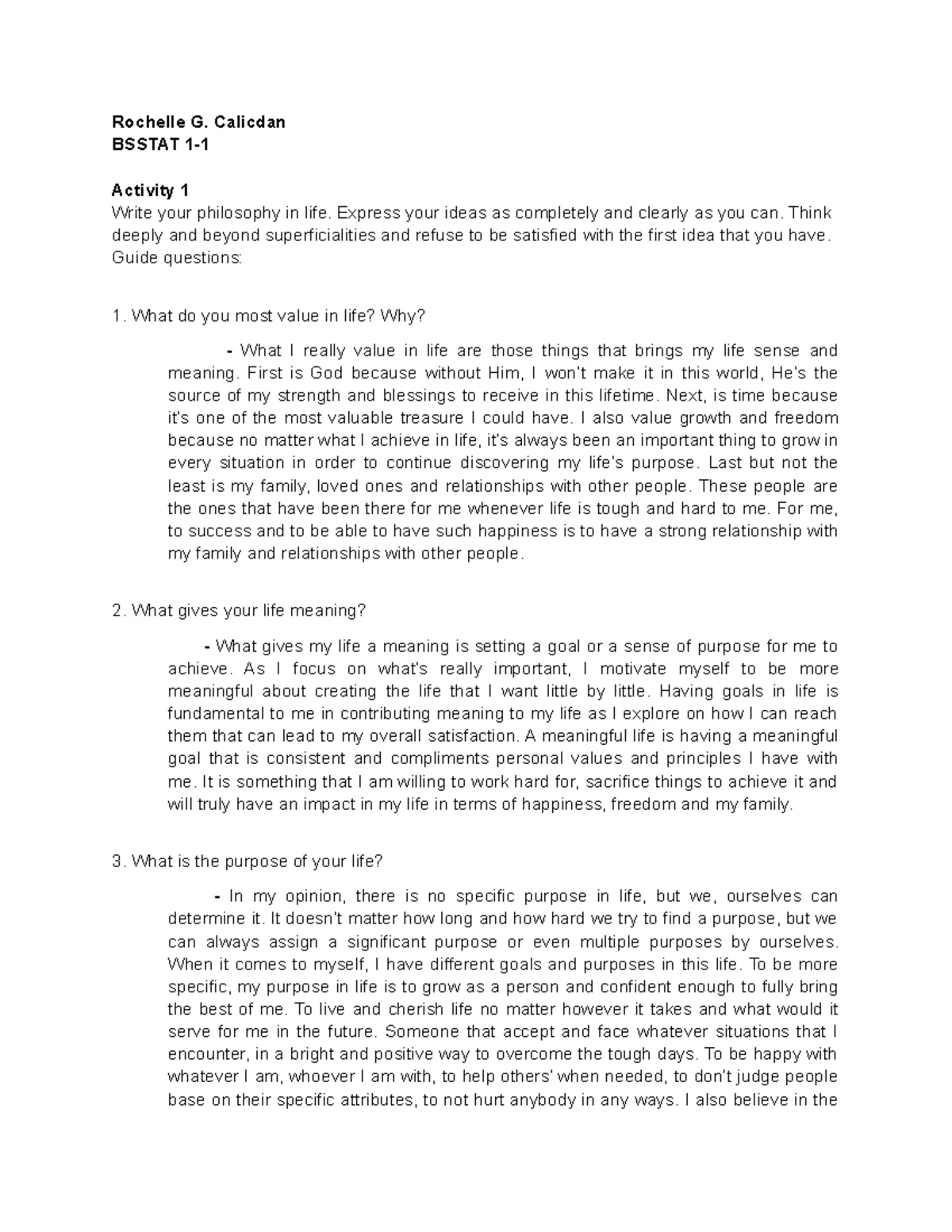 Understanding the Self - Lesson 1 Defining The Self: Personal And ...