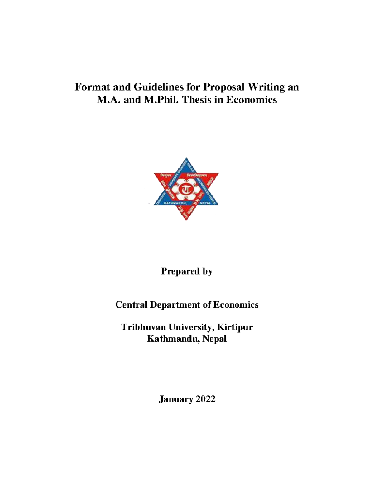 Final Format Guidelines for M.A. and M.Phil. Thesis Proposals in ...