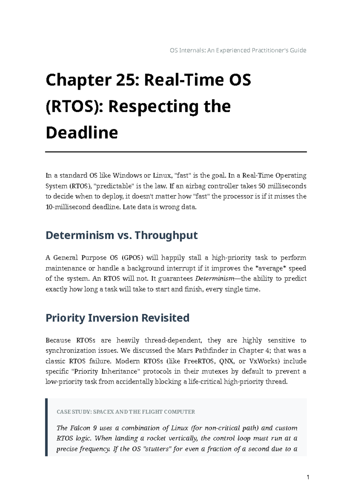 Chapter 25: Real-Time OS (RTOS) - Respecting the Deadline - Studocu
