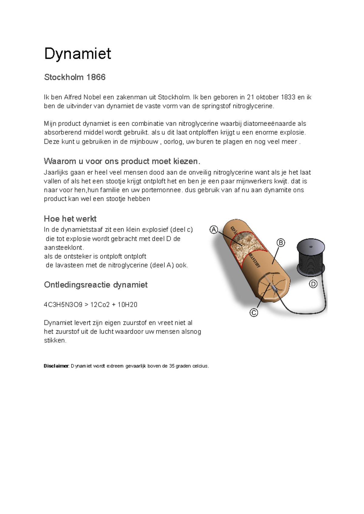 Geschiedenis Verslag: De Innovatie en Impact van Dynamiet (1866 ...