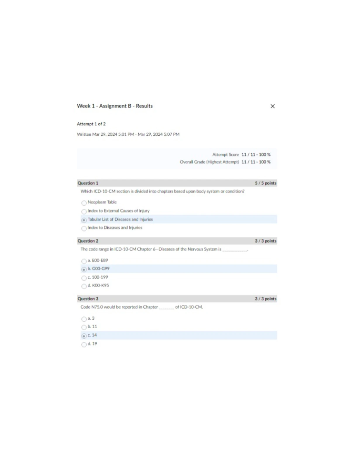 HIM 301 - Coding Assignment 3: ICD-10-CM Code Answers - Studocu