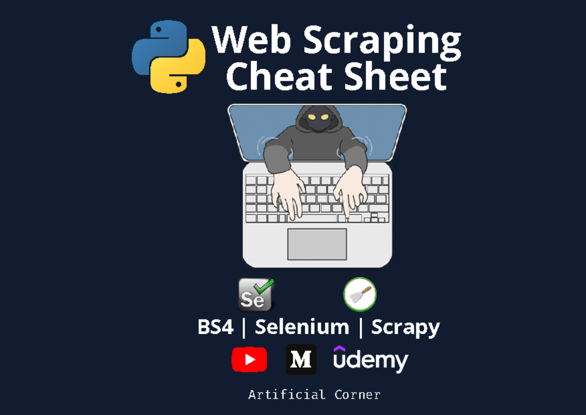 Web Scraping Cheat Sheet 2 - BS4 | Selenium | Scrapy Web Scraping Cheat Sheet Artificial Corner ...