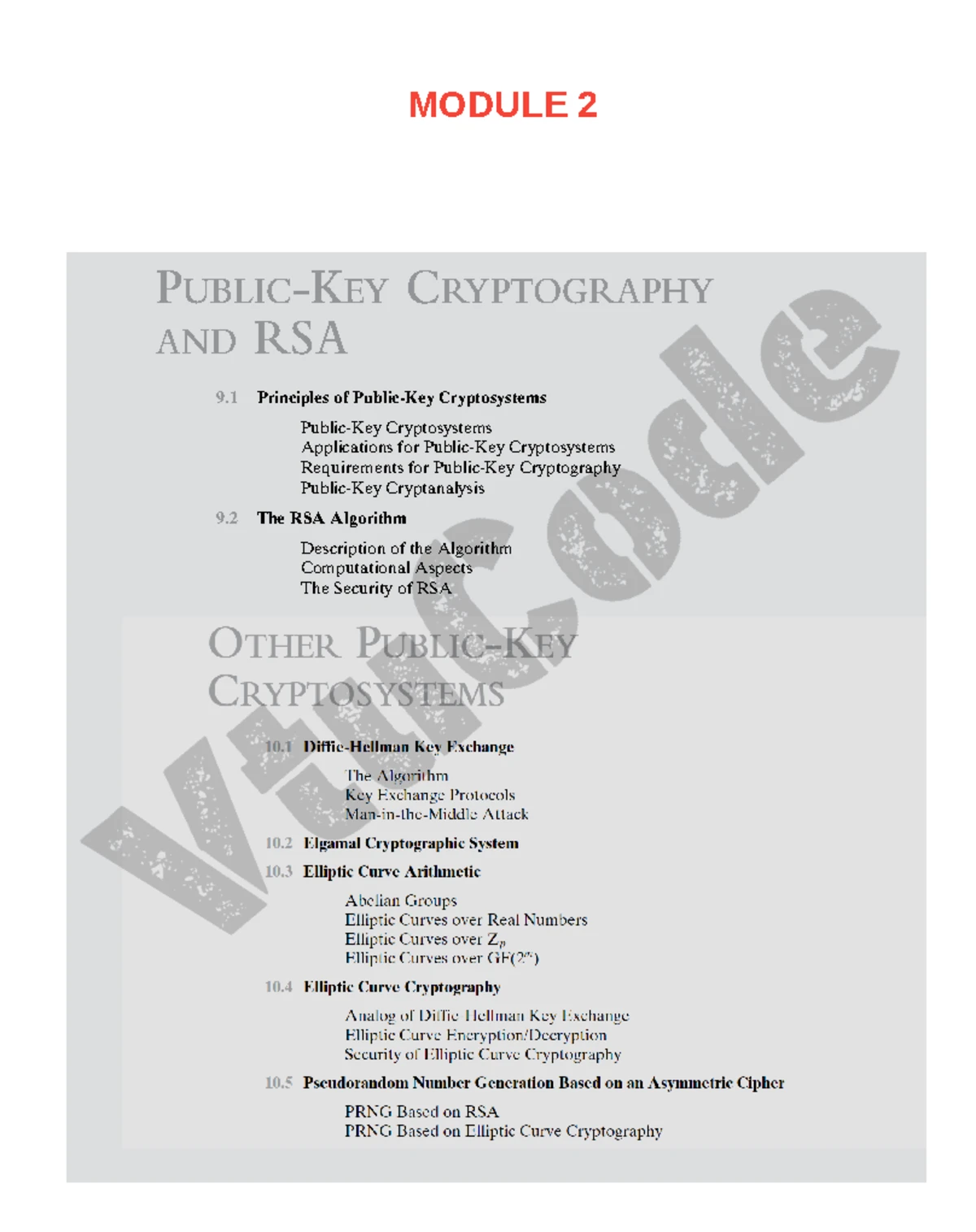 @vtucode - .............................. - 418 Chapter 14 / Key ManageMent and distribution No ...