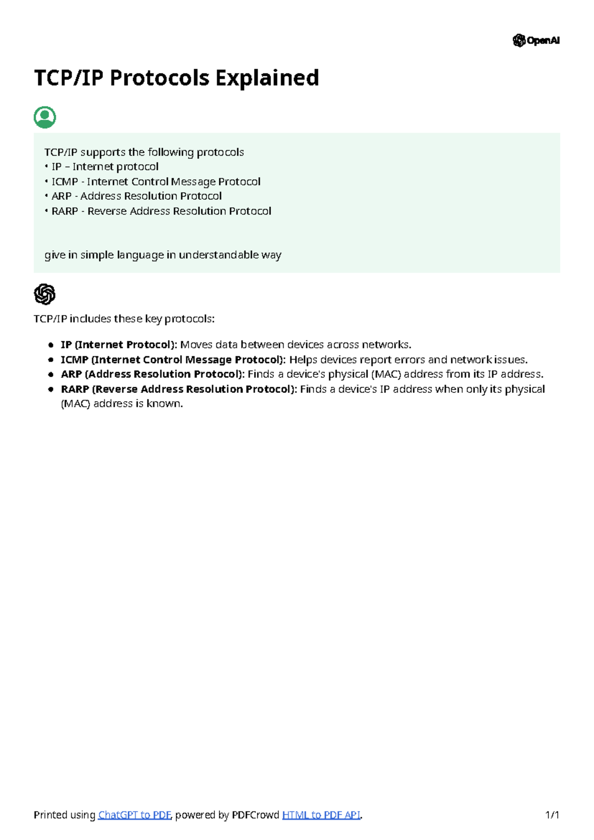 TCP IP Protocols Explained - TCP/IP Protocols Explained TCP/IP supports ...